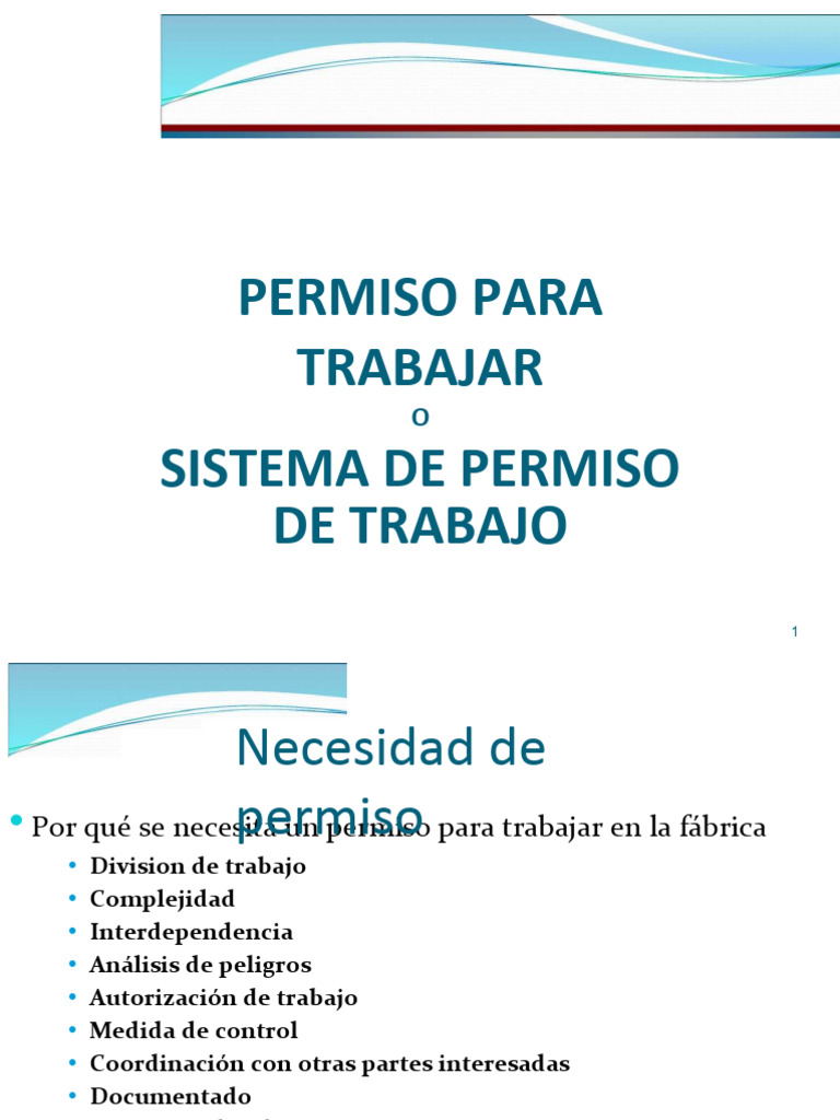 Sistema de Permiso de Trabajo | PDF | Seguridad y salud ocupacional ...