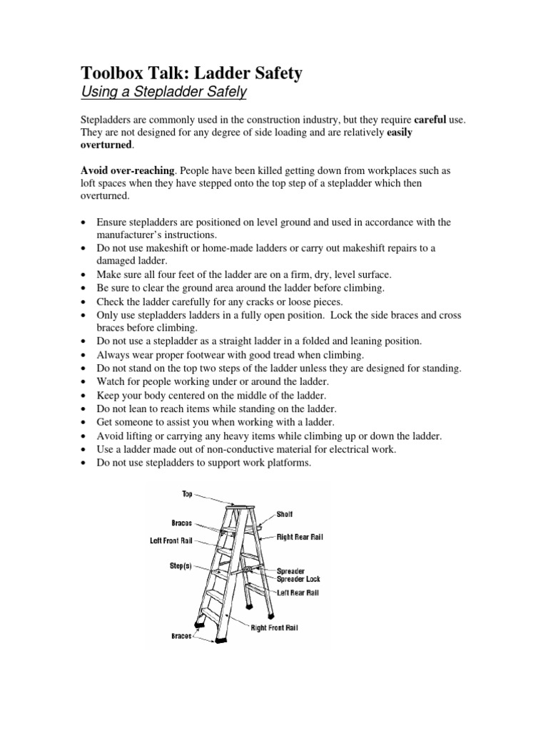 Tbt-Using Step Ladder | PDF