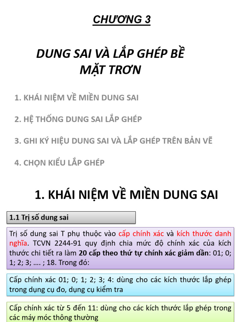 Chương 3 DUNG SAI VÀ BAN VE CHI TIET | PDF