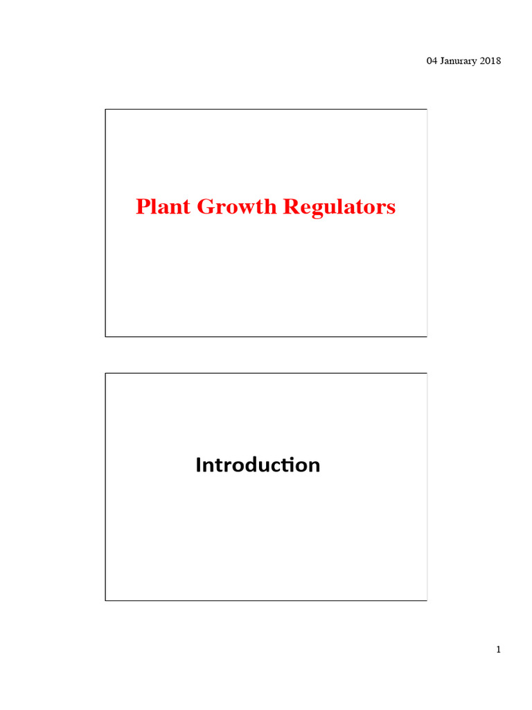 Plant Growth Regulators | PDF | Auxin | Plant Hormone