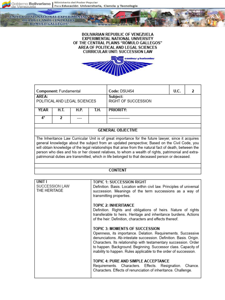 Right of Succession | PDF | Will And Testament | Inheritance