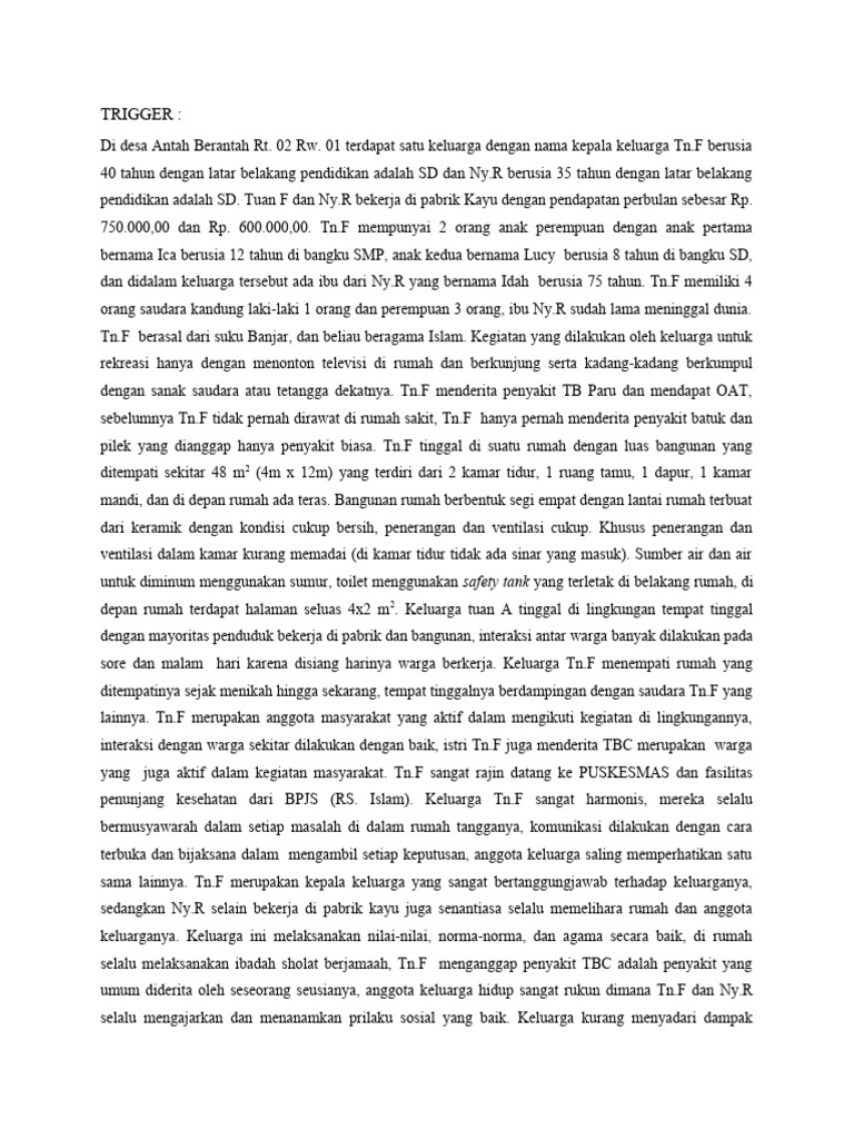 Contoh Kasus Asuhan Keperawatan Keluarga | PDF