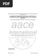 18R-97 - Cost Estimate Classification System - AACE International | PDF