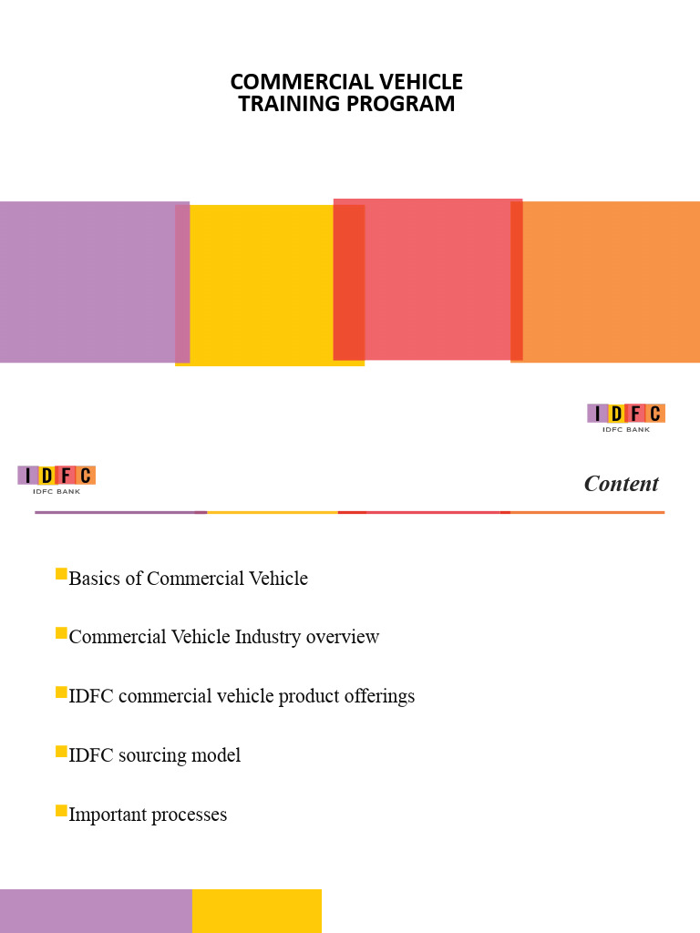 Commercial Vehicle Trianing - Final | PDF | Truck | Loan To Value Ratio