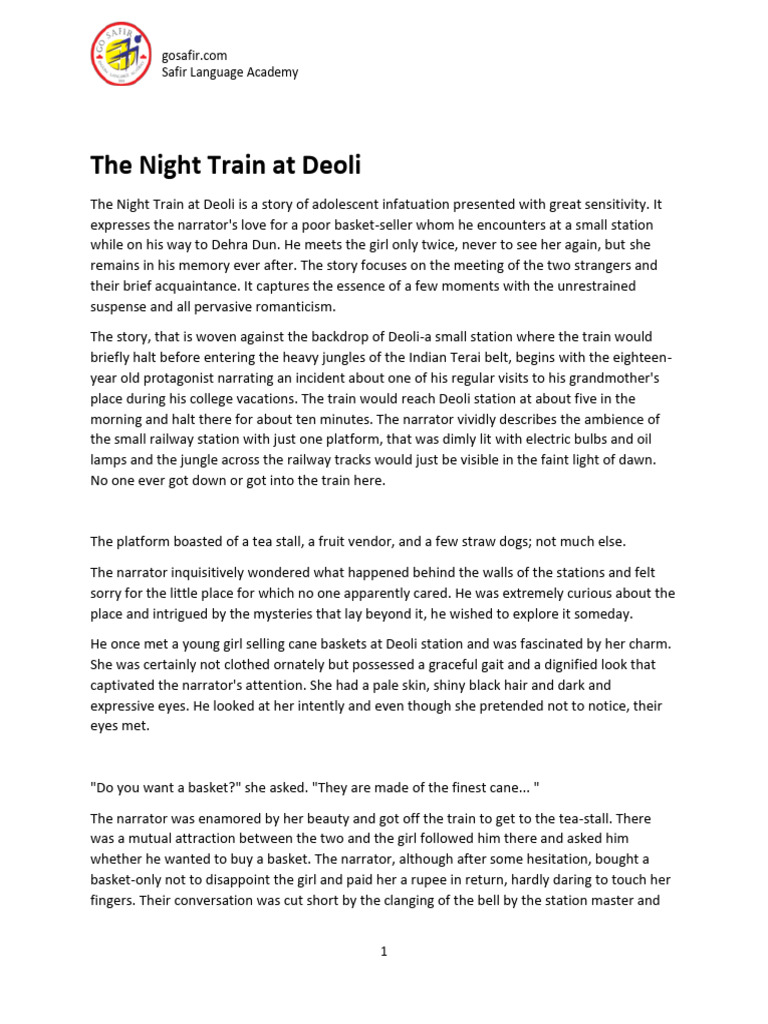 The Night Train at Deoli | PDF | Poetry