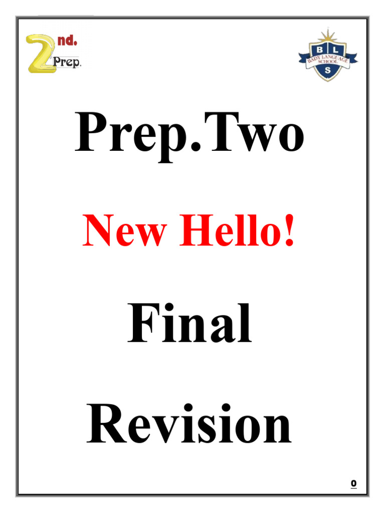 New Hello! Final Revision | PDF