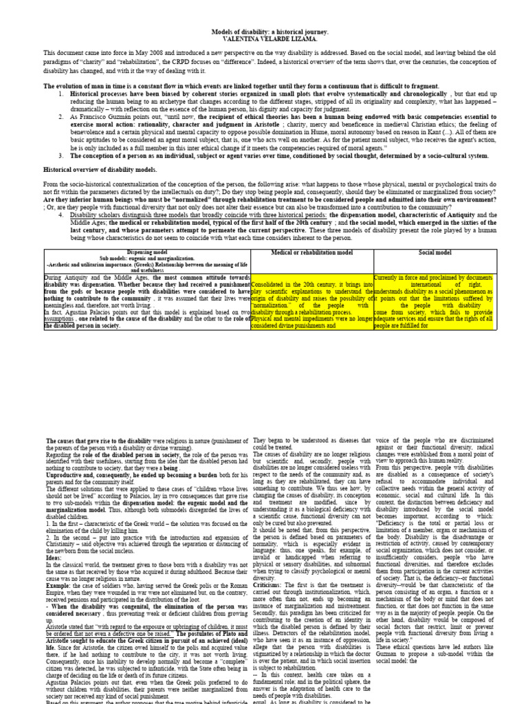 Models of Disability | PDF | Disability | Social Exclusion