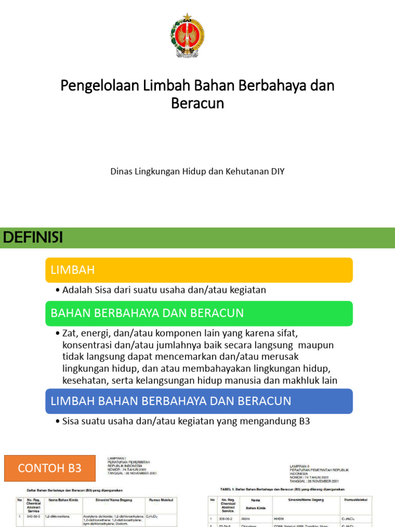 Pengolahan Limbah B3 | PDF