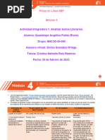 Actividad Integradora 1, Módulo 4 | PDF | Autor | Amor