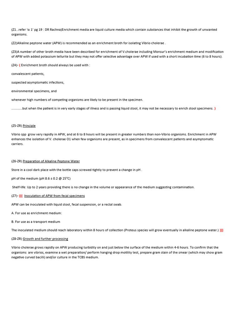 Alkaline Peptone Water (APW) | PDF