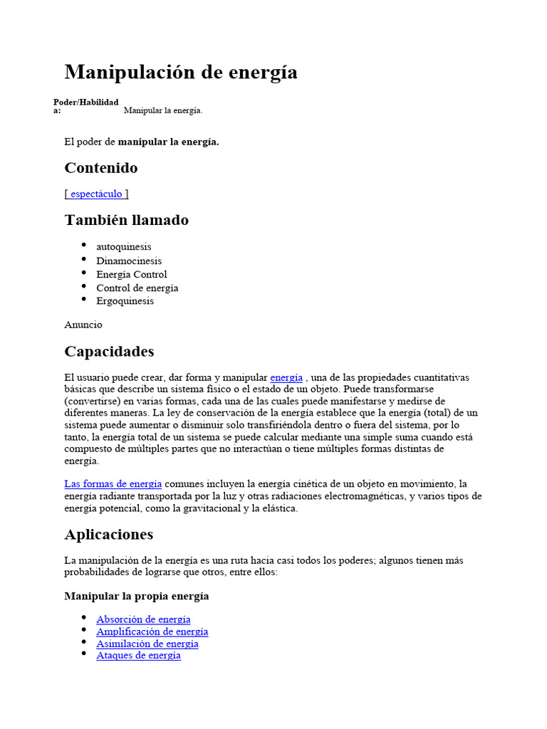 Manipulación De Energía Pdf Absorción Radiación Electromagnética