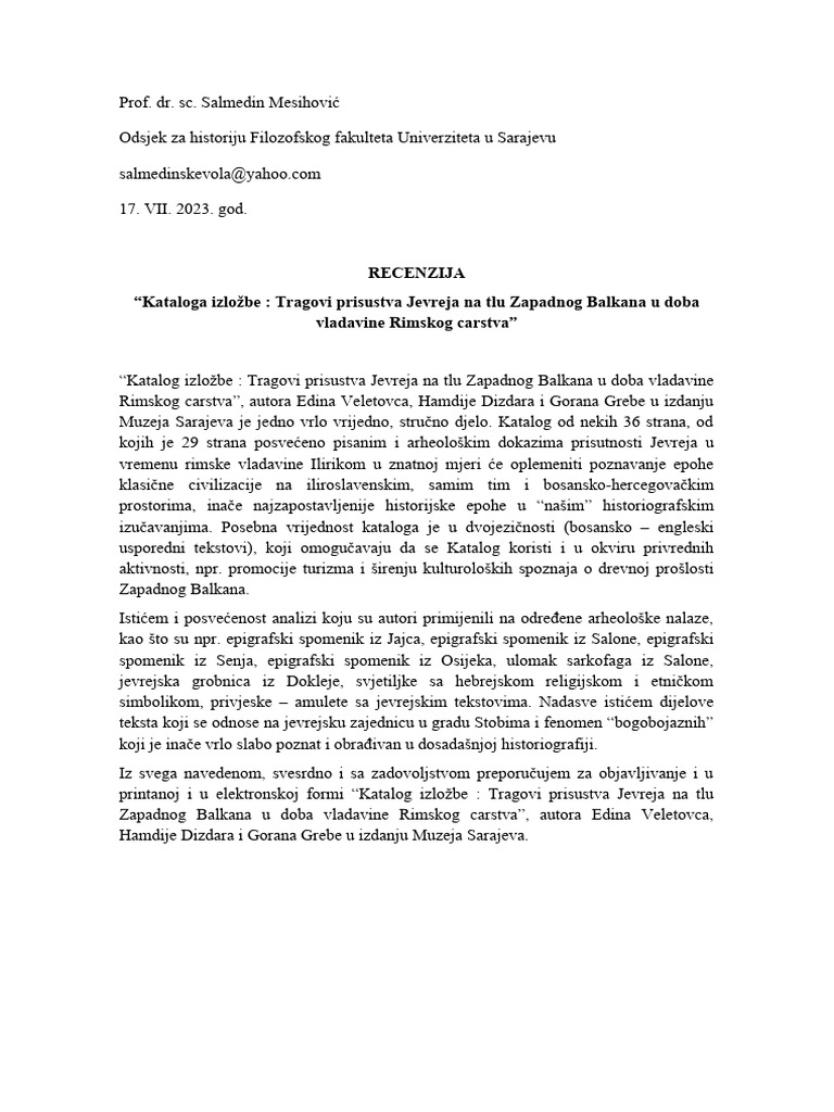 Recenzija Jevreji | PDF