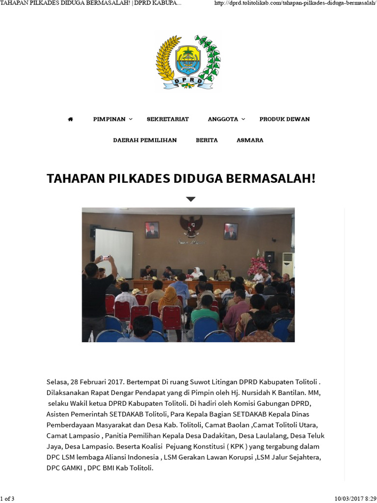 0228 - Tahapan Pilkades Bermasalah | PDF
