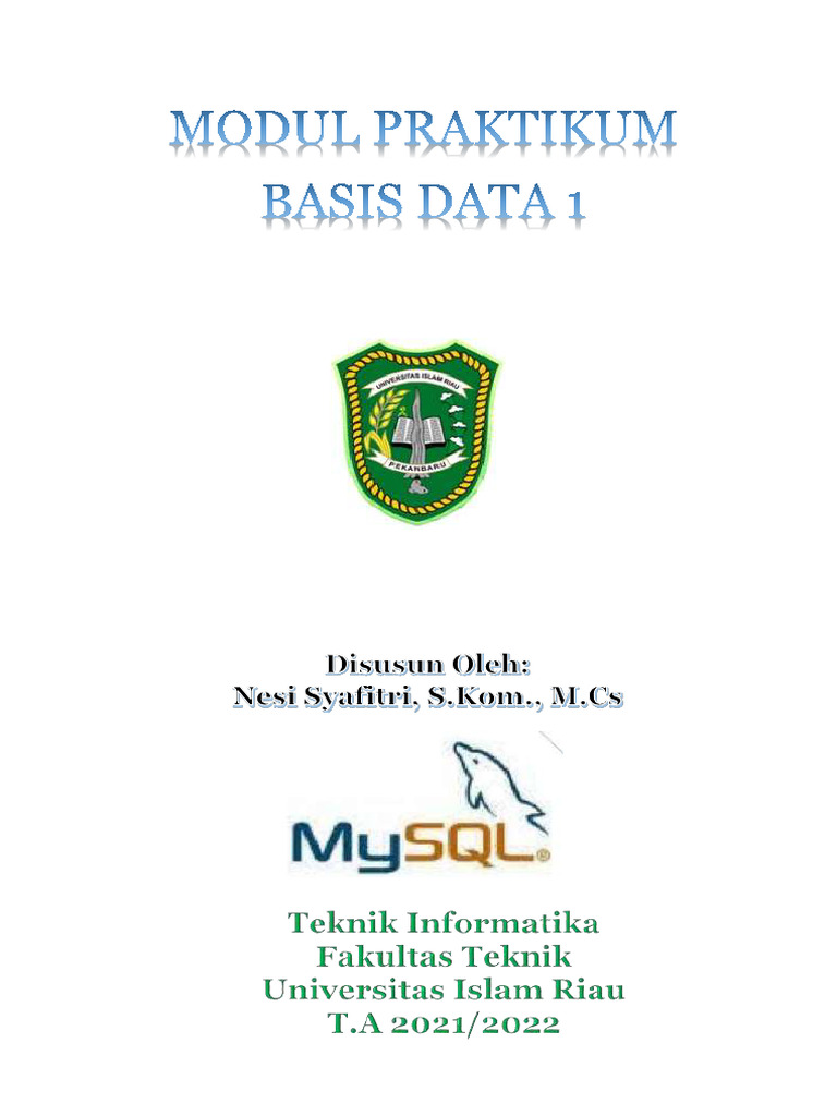 Modul Praktikum-Basis Data1 | PDF | Komputer