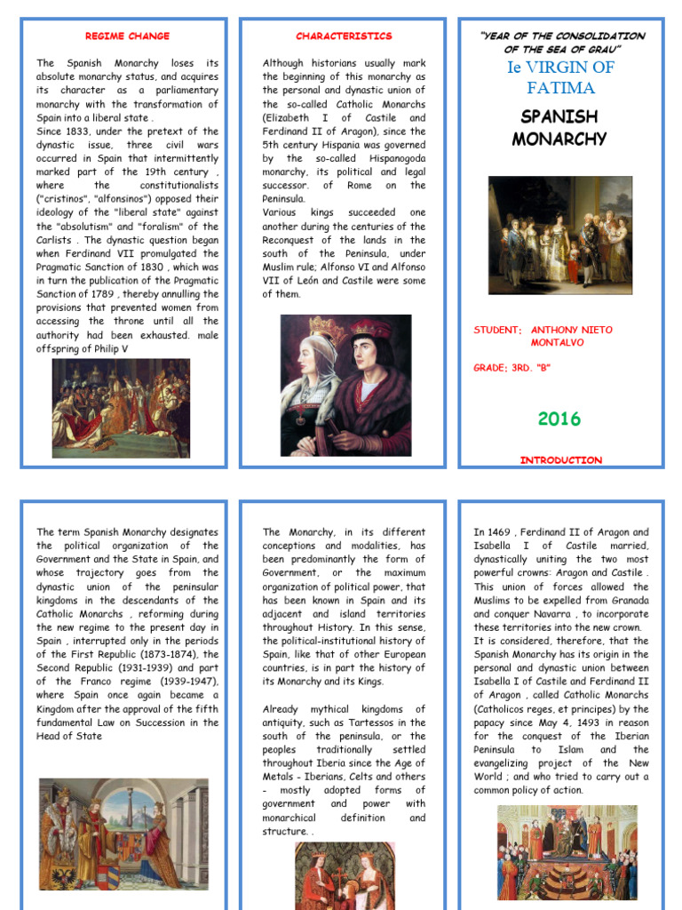 Spanish Monarchy Triptych | PDF | Spain | Monarchy