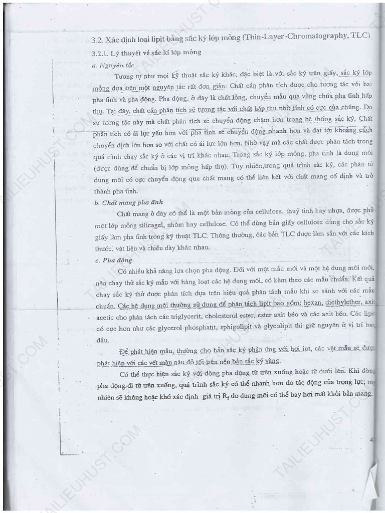 Tai Lieu TN Hoa Sinh Cong Nghiep Bai TLC, Enzyme, VTMC, Chat Beo | PDF