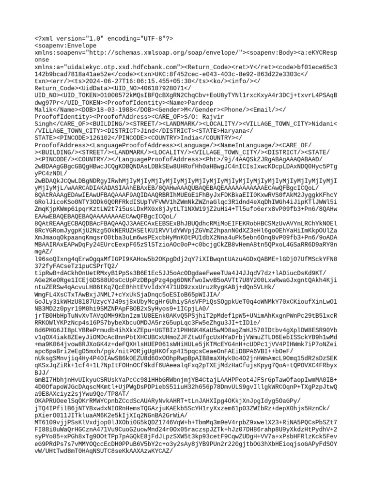 FaceAuth Response | PDF