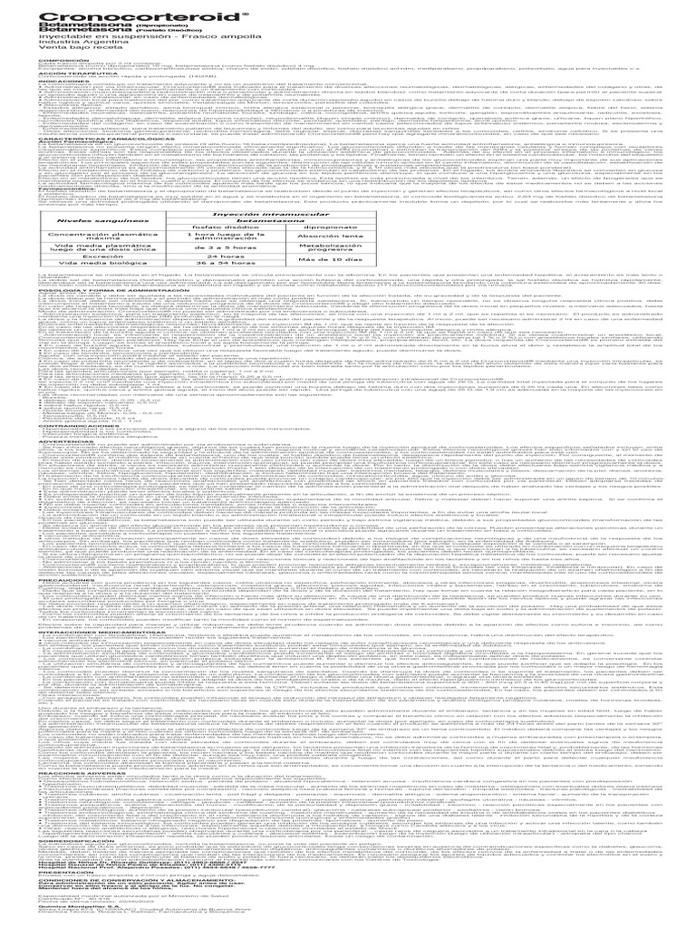 CRONOCORTEROID | PDF | Corticosteroides | Glucocorticoides