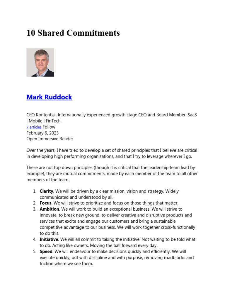 10 Shared Commitments | PDF | Cost Of Living | Leadership