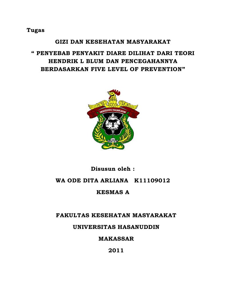 Teori Hendrik L Blum | PDF | Kesehatan Holistik | Sains & Matematika