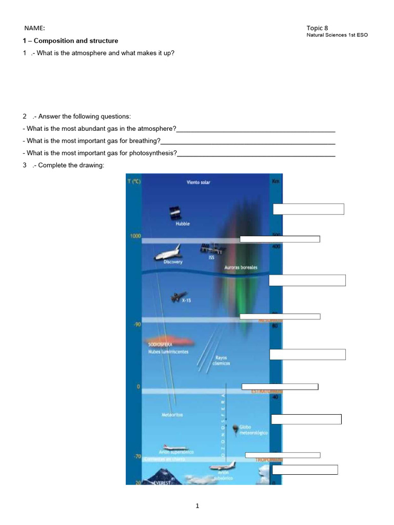 Atmosphere Exam and Solutions | PDF | Atmosphere Of Earth | Atmosphere