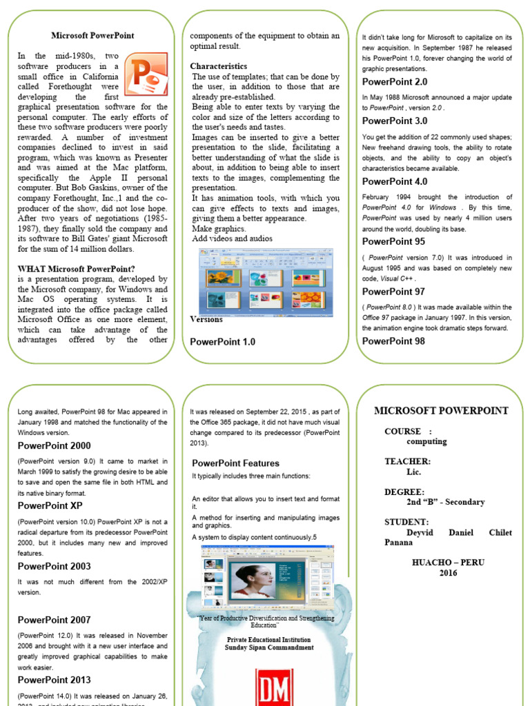 Triptych - Microsoft PowerPoint | PDF | Microsoft Power Point | Microsoft Office