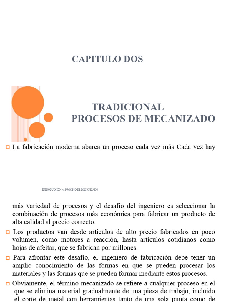 Procesos De Mecanizado Tradicionales Pdf Mecanizado Perforar