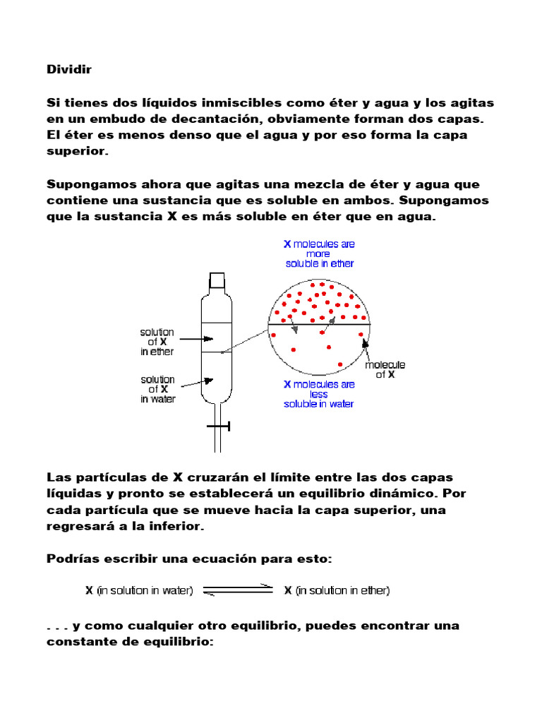 Coeficiente de Partición | PDF | Equilibrio químico | Solubilidad