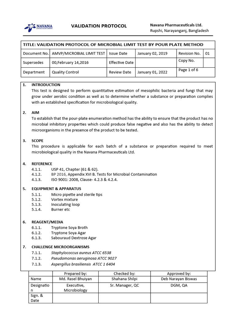 Microbial Enumeration Test Validation | PDF | Solubility | Colony ...