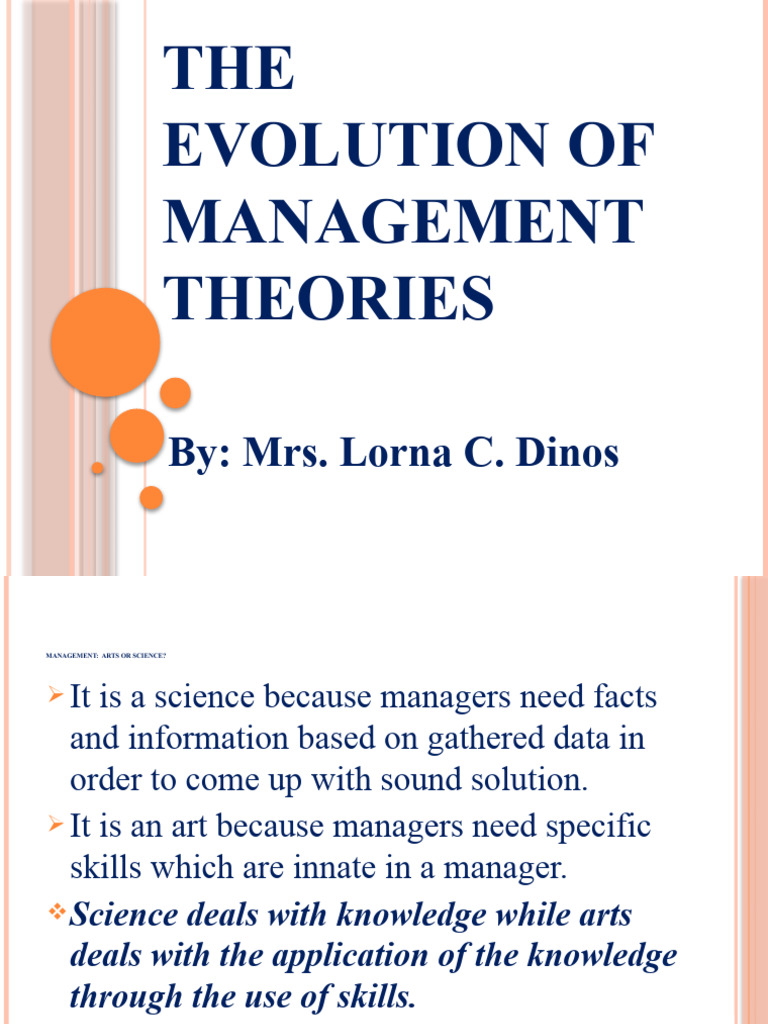 The Evolution of Management Theories 2 | PDF | Psychological Concepts ...