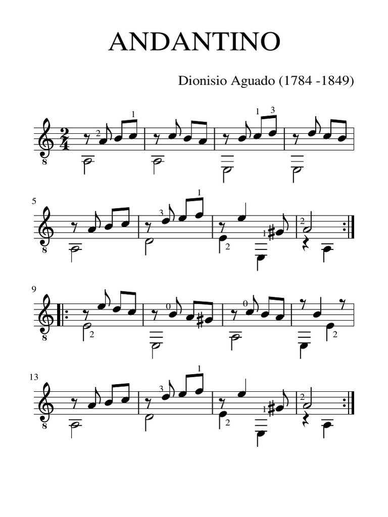 ANDANTINO Guitar Kids | PDF