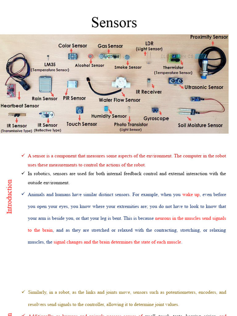 M2P3-robotic Sensors | PDF | Capacitor | Computer Vision