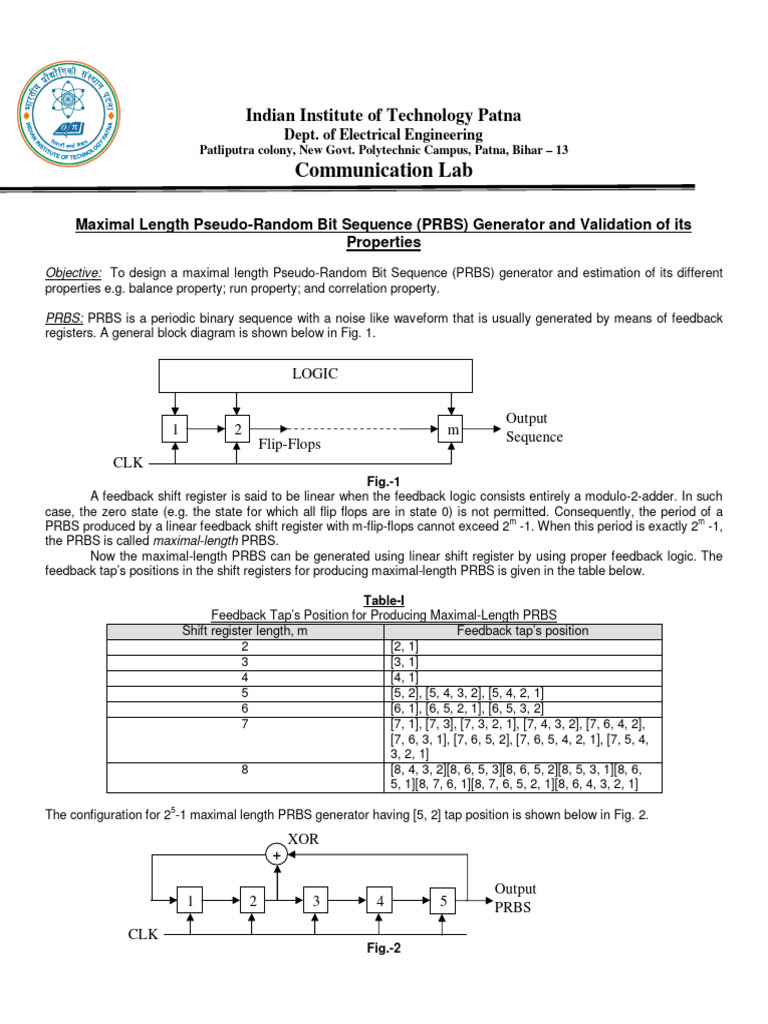 Experiment of PRBS | PDF | Computer Engineering | Electronics