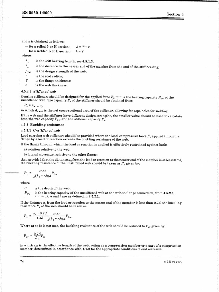 BS 5950-1-2000 Structural Use of Steelwork - Part82 | PDF
