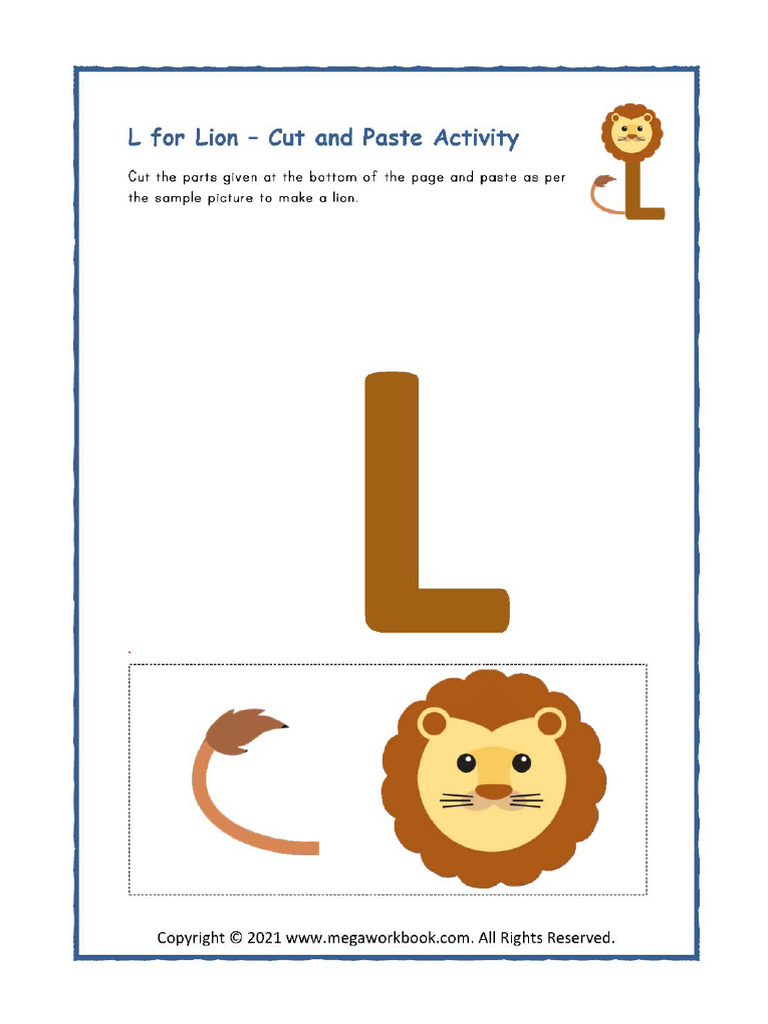 Cut-and-Paste-Letter-L | PDF