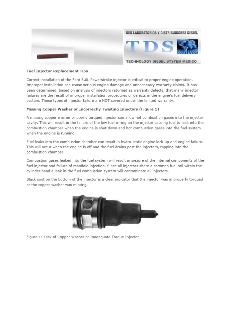 Ford Power Stroke Injector Tips | PDF | Exhaust Gas | Fuel Injection