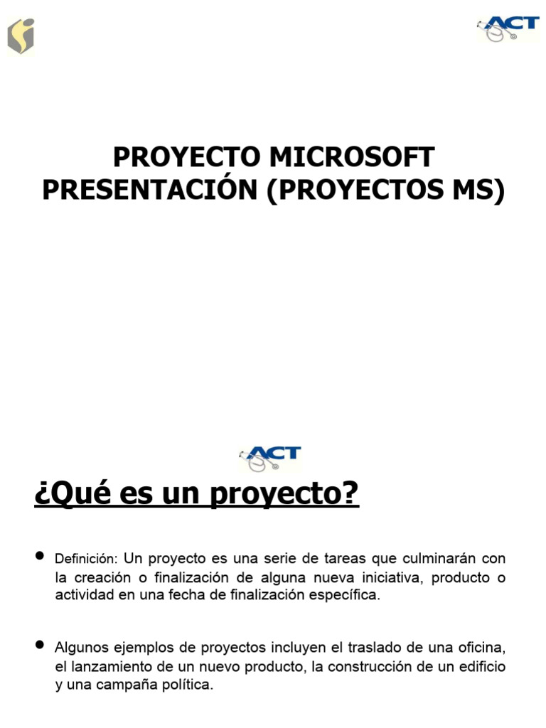 Guía de Microsoft Project para Gestión | PDF | Microsoft Office | Gestión de proyectos
