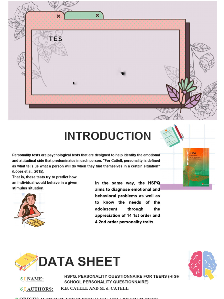 Personality Test For Teenagers | Download Free PDF | Behavioural ...