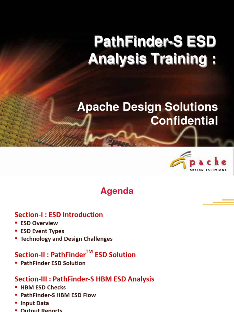 PathFinder-S ESD Analysis Training | PDF | Electrostatic Discharge | Computing