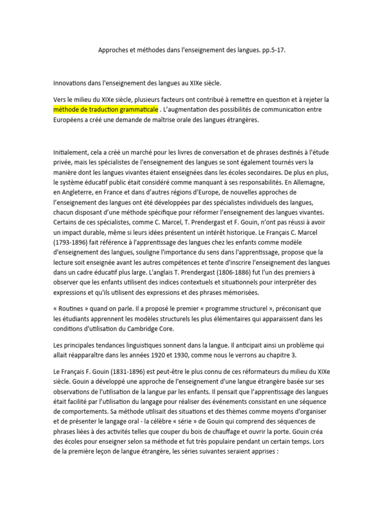 Innovations dans l'enseignement des langues | PDF | Enseignement | Pédagogie