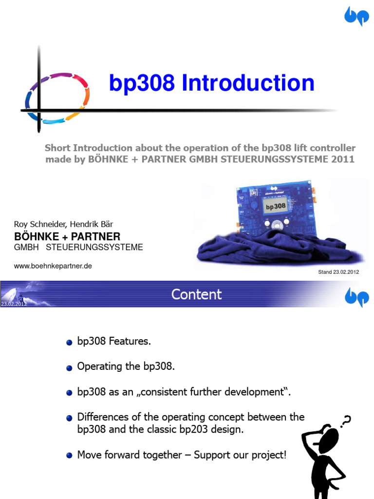 BP 308 Guia Rapida Ingles | PDF | Menu (Computing) | Elevator