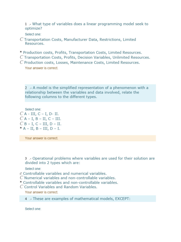 Oper Sem Research Exam 1 | PDF | Mathematical Model | Mathematical Optimization