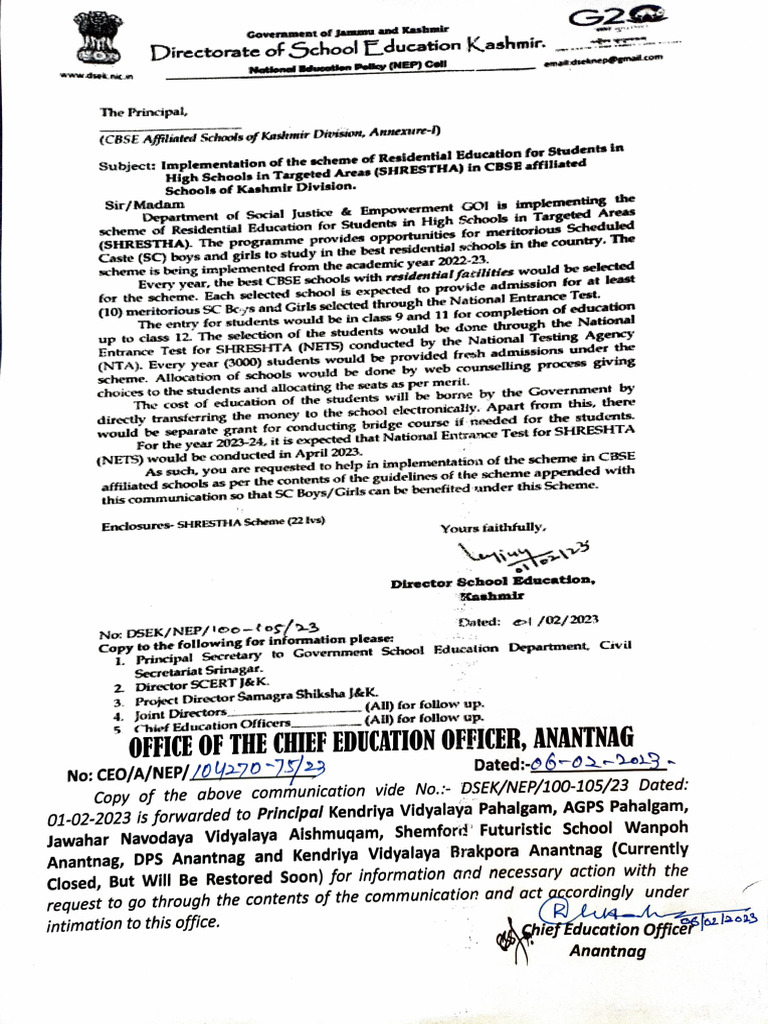 Shrestha CBSE Schools123 | PDF | Educational Institutions | School Types