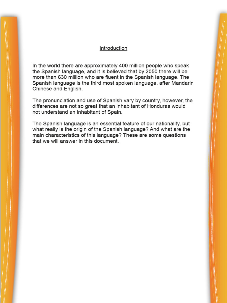 History and Evolution of Spanish Language | PDF | Spanish Language | Latin