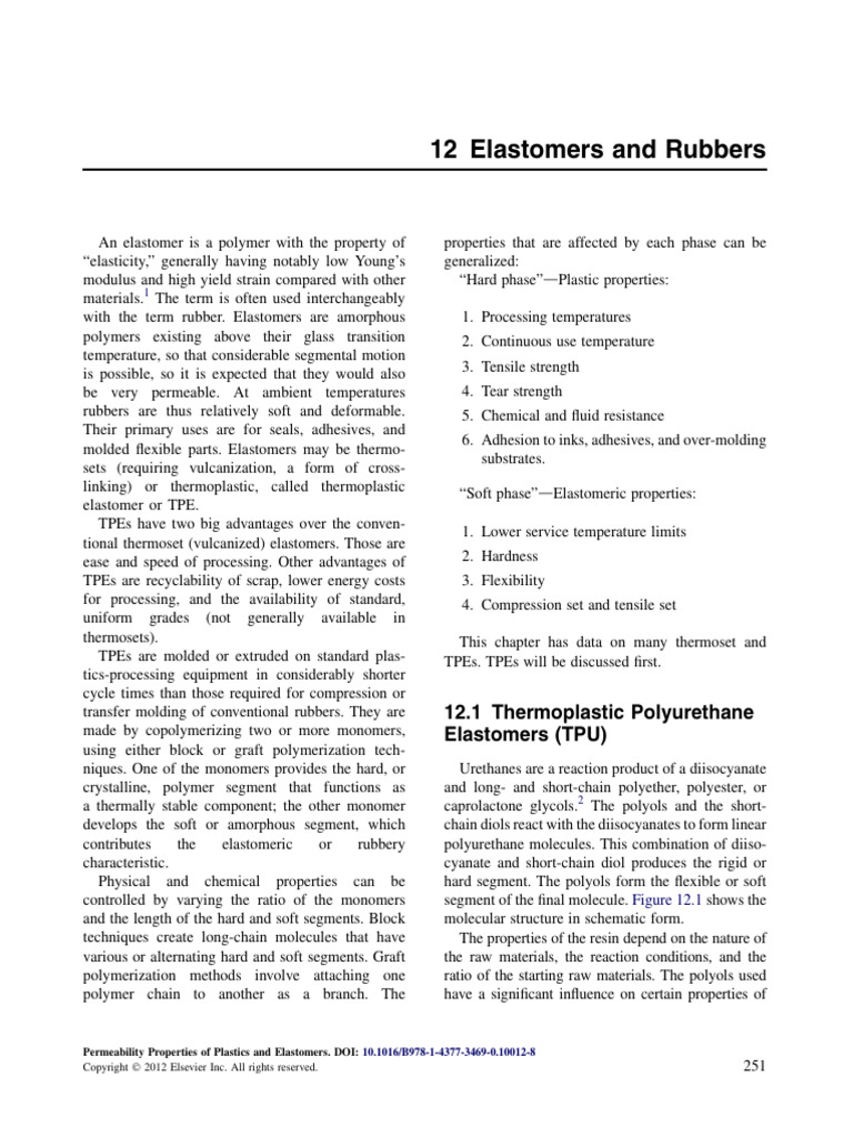 Eco Permeability | PDF | Polyurethane | Elastomer