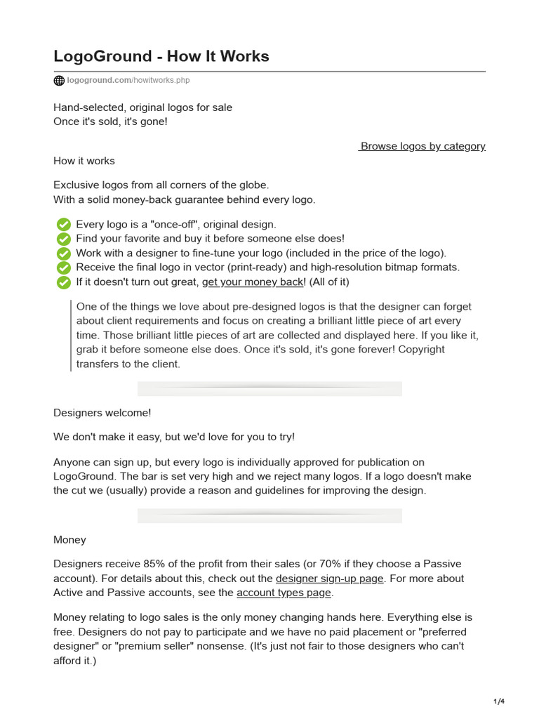 LogoGround - How It Works | PDF | Copyright