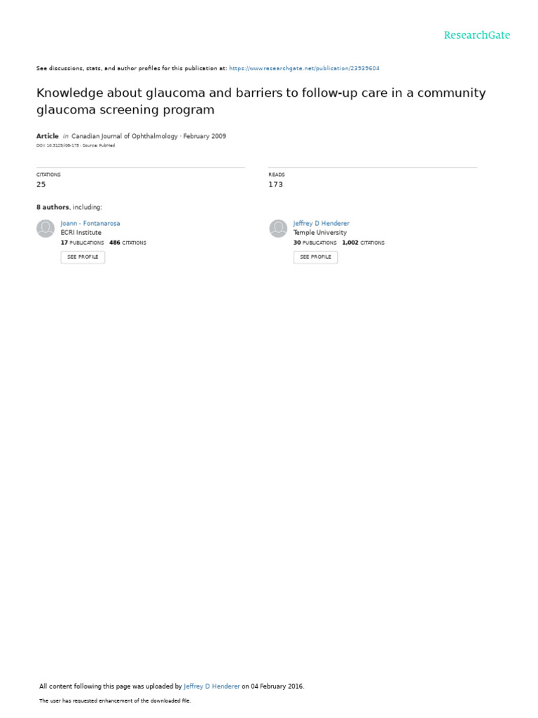 Screening | PDF | Health Care