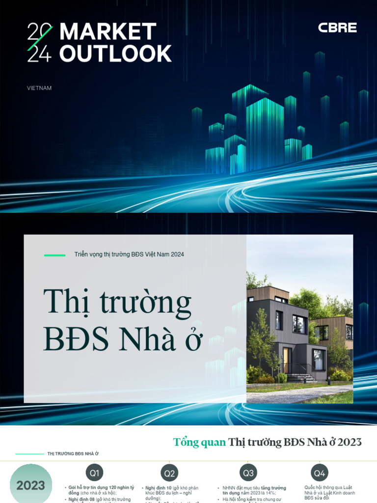 CBRE Vietnam Market Outlook 2024 - Residential - VN | PDF