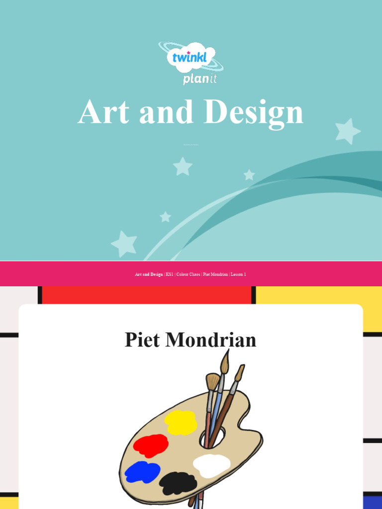 #Lesson Presentation Piet Mondrian | PDF | Paintings | Plastic Arts
