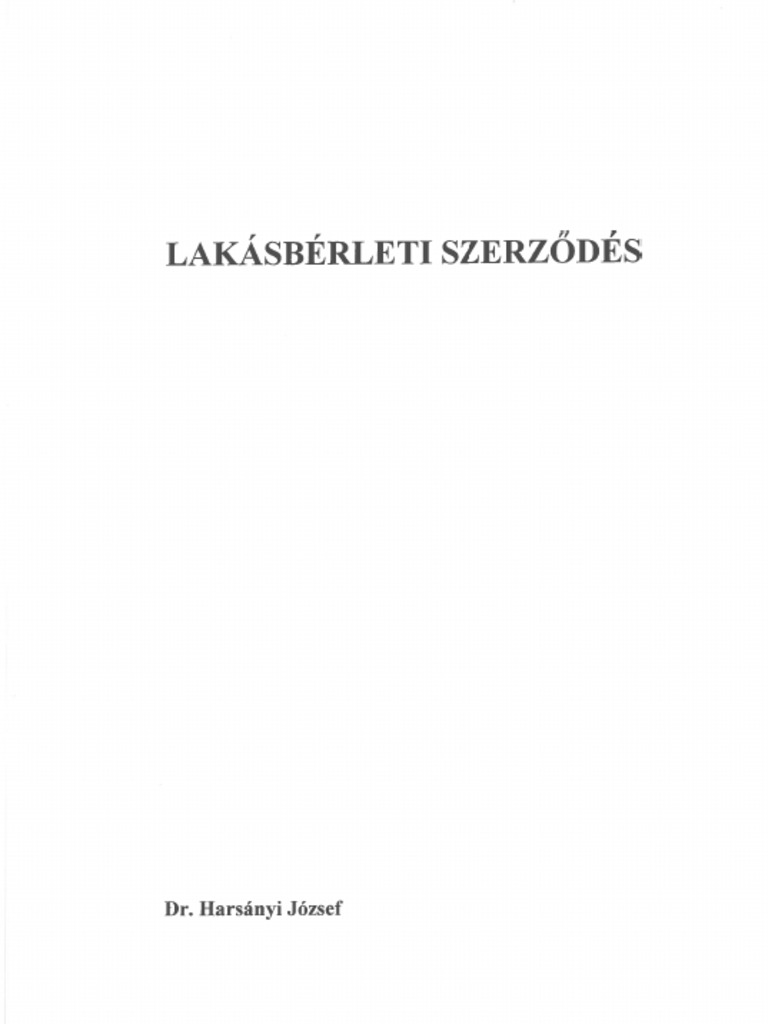 Lakasberleti Szerzodes | PDF